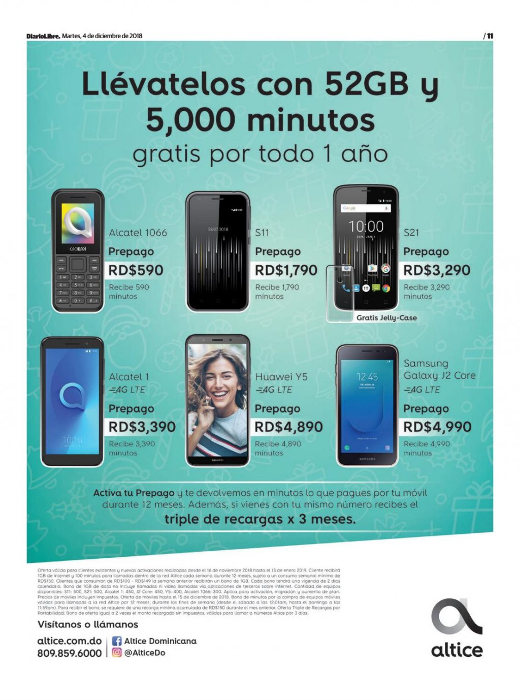Encarte Altice 2, Martes 04 de Diciembre 2018 - Dominicana.do