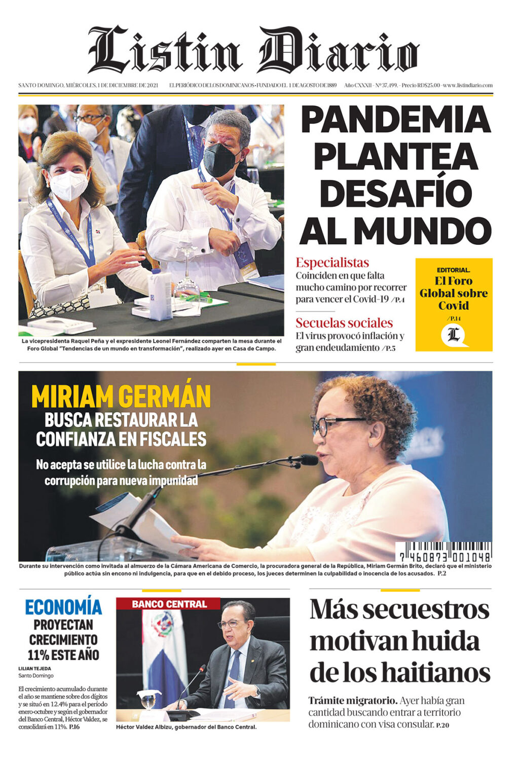 Portada Periódico El Nacional, Domingo 25 Agosto, 2024 - Dominicana.do